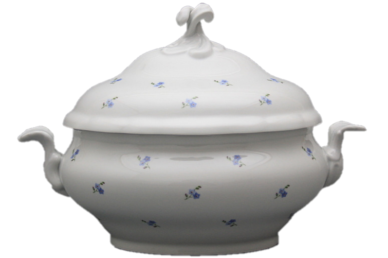 Mísy s víkem a teryny dekor Lydia - Bohemia porcelain 1987